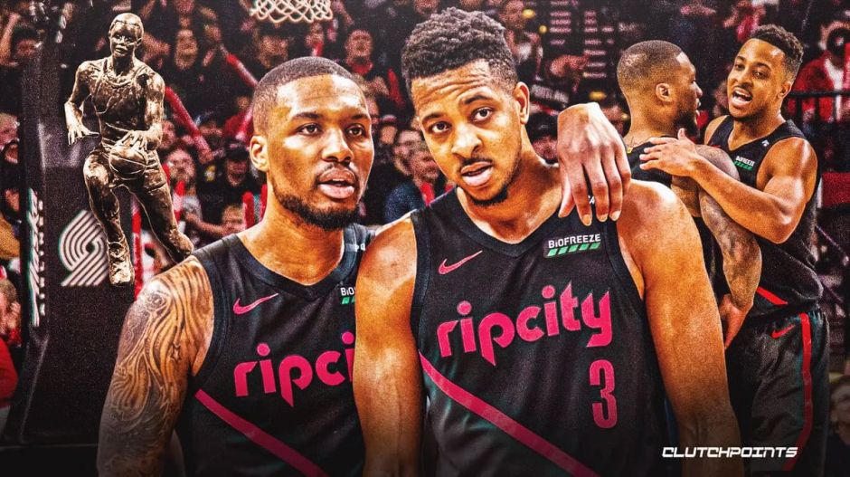 CJ麦科伦在不到一分钟的时间里为开拓者的队友达米安·利拉德创造了强大的MVP - 球迷屋