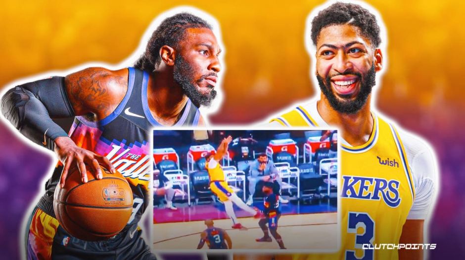 湖人球星安东尼·戴维斯因在克劳德腹股沟痛踢而公然犯规 - 球迷屋