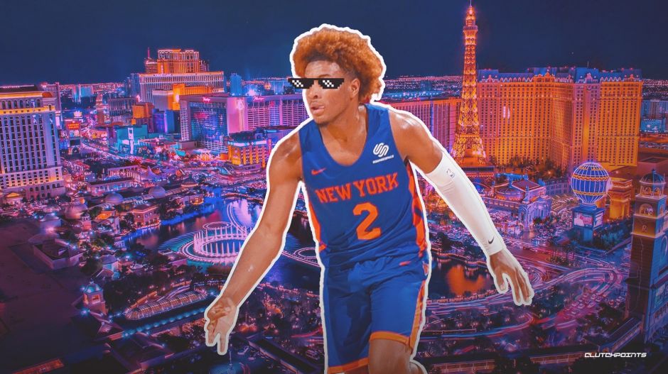 尼克斯队新秀德伊斯·麦克布莱德（Deuce McBride）在冷血的表演后，身着制服闯入拉斯维加斯 - 球迷屋