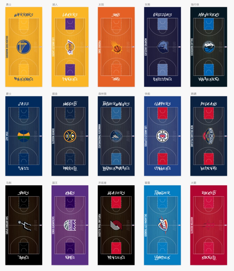 免费领取！原创NBA球队主场高清手机壁纸 - 球迷屋